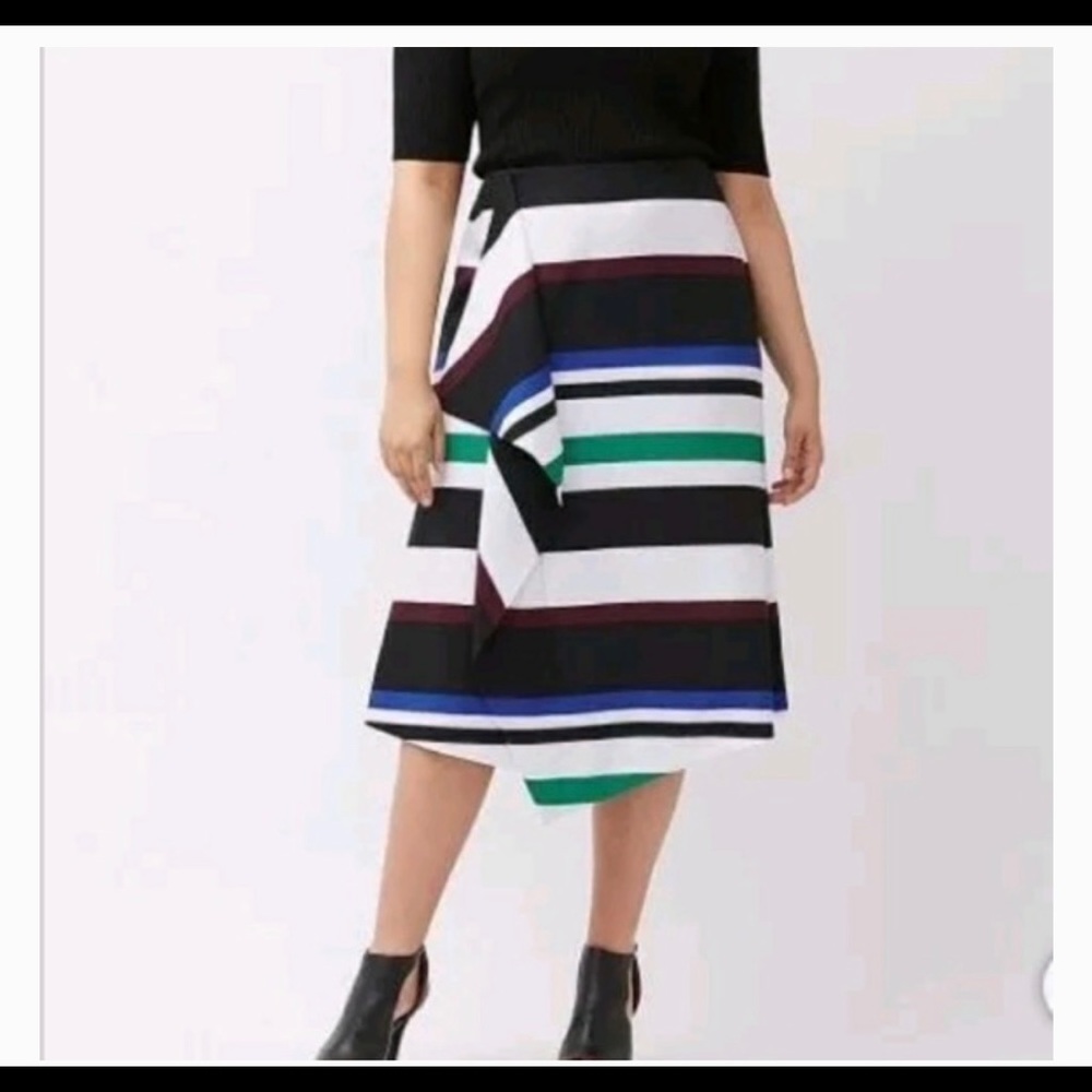 Lane Bryant Drape Asymmetrical Skirts - Gem